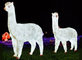 LED simulation alpaca lamp outdoor landscape outdoor waterproof FRP animal lamp
